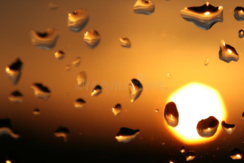 Reflection of the Electric Light in the Rain Stock Photo - Image of ...