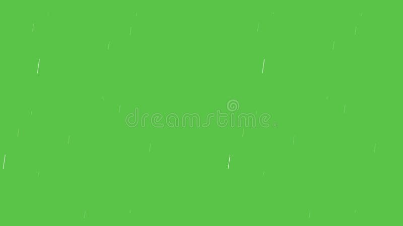 Heavy Rain Falling on the Green Screen Background Animation Stock Video ...
