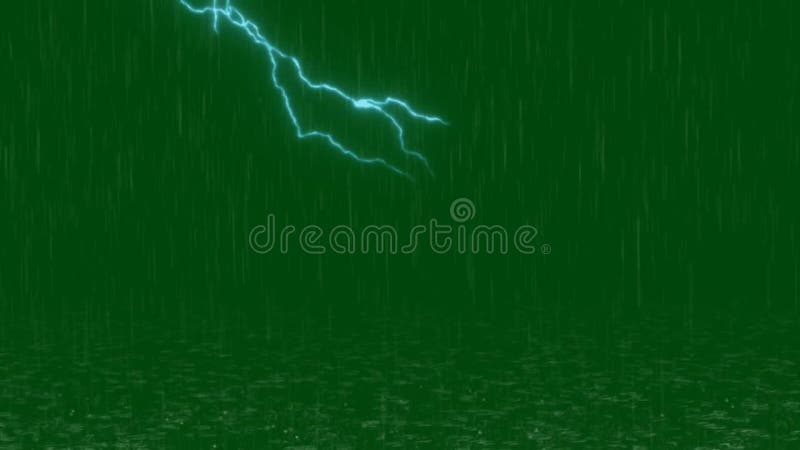 Rain Green Screen Effects, 3D Animation Stock Footage - Video of ...