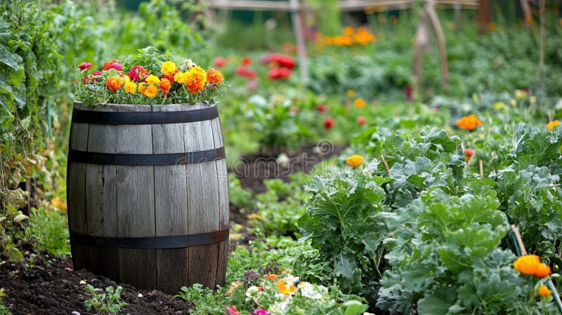 Rain Barrel Vegetable Patch Stock Photos - Free & Royalty-Free Stock ...