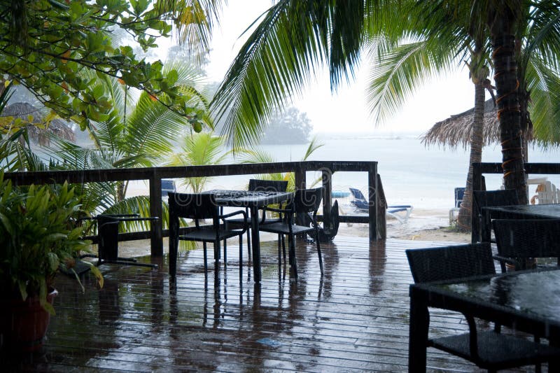 Rain on the beach stock image. Image of rain, summer - 23259511