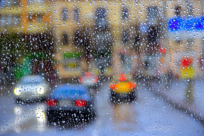 Rain behind the window stock photo. Image of stream - 108516392