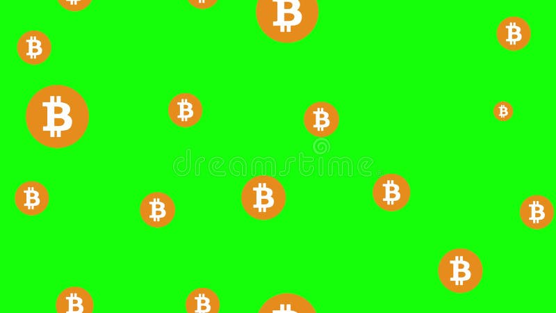 Rain of Bitcoin on the Green Screen Backdrop 4K Animation Wallpaper ...