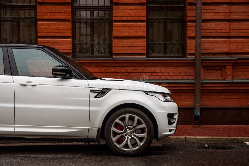 Rain car stock image. Image of white, rain, vehicle, city - 92519843