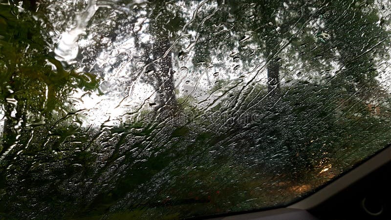 Rain on car window stock image. Image of traffic, drop - 192050645