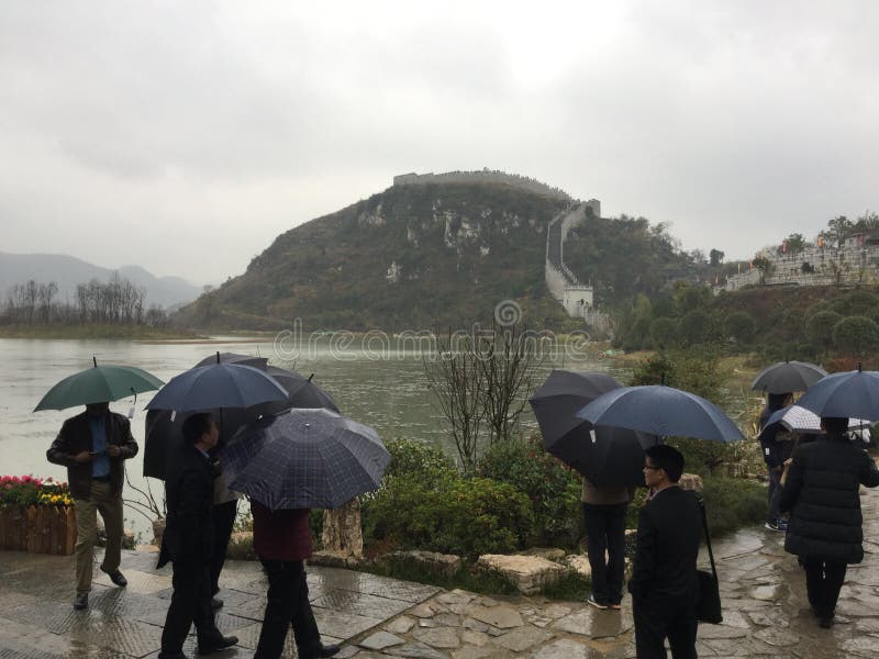 Rain in China editorial image. Image of rain, covered - 84099345