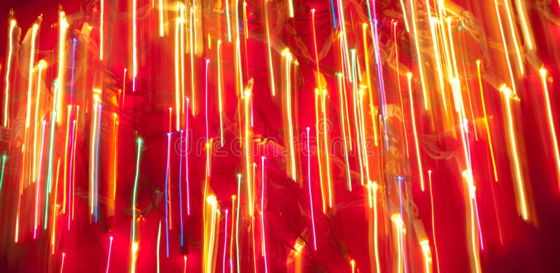 Rain of Christmas Lights stock image. Image of streak - 28004639