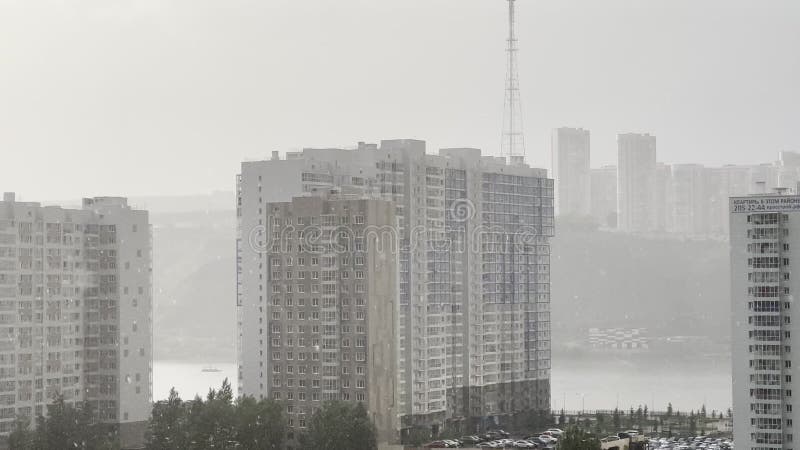 Rain in the City Background Stock Video - Video of rainy, transport ...