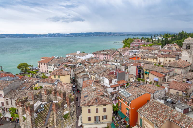 Rain closing to Sirmione stock photo. Image of water - 39013758
