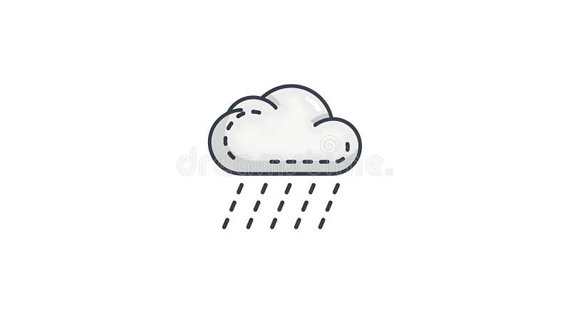 Rain Cloud Icon stock illustration. Illustration of brand - 393240705