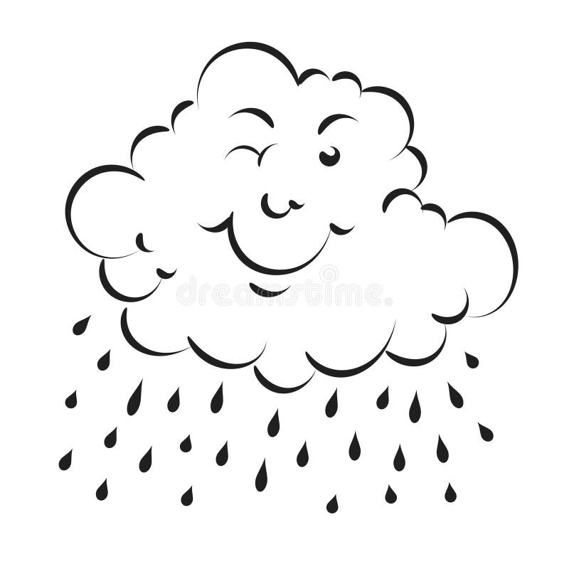 Line Drawing Raindrops Stock Illustrations – 289 Line Drawing Raindrops ...