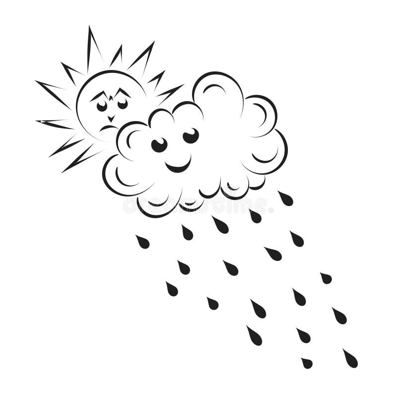 Line Drawing Raindrops Stock Illustrations – 327 Line Drawing Raindrops ...