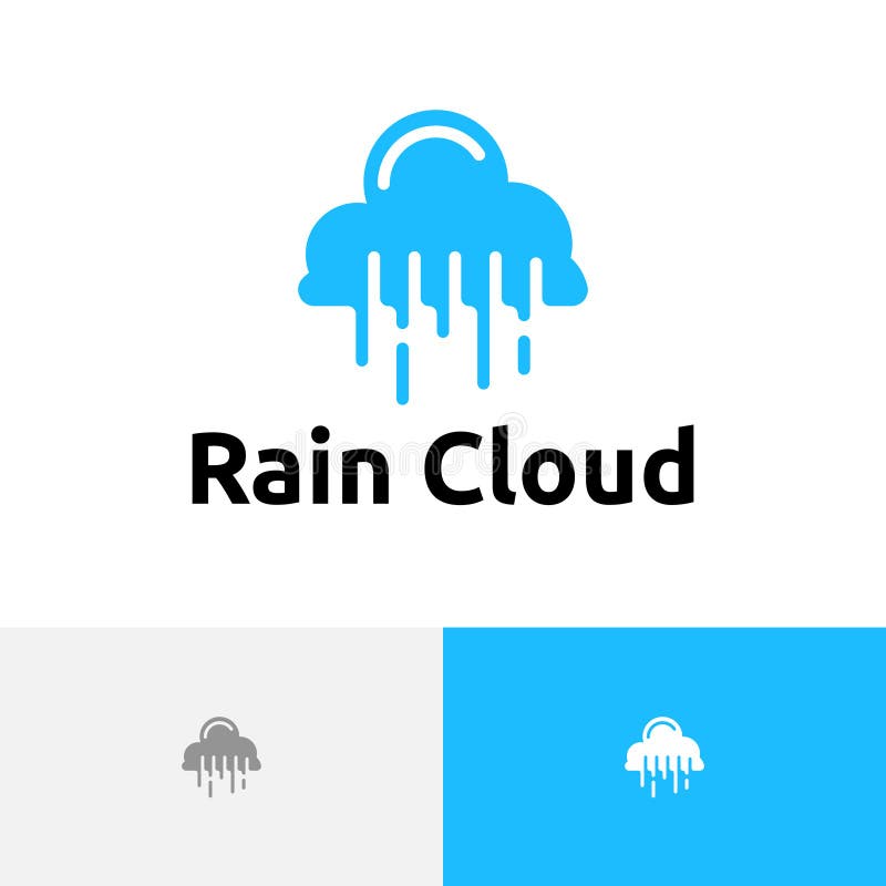 Rain Cloud Sky Water Simple Logo Template Stock Vector - Illustration ... Rain Cloud Sky Water Simple Logo Template Stock Vector - Illustration ...