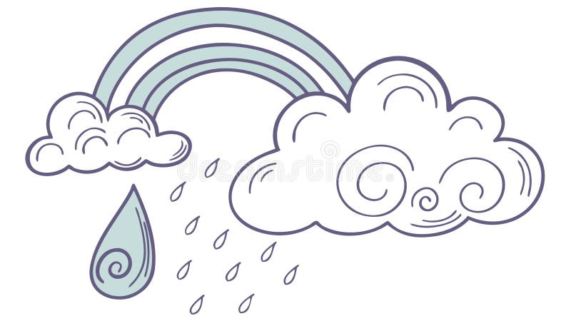 Rain Cloud with Sun Emerging Weather Change Vector, Vector Design Generative AI Stock Vector ...