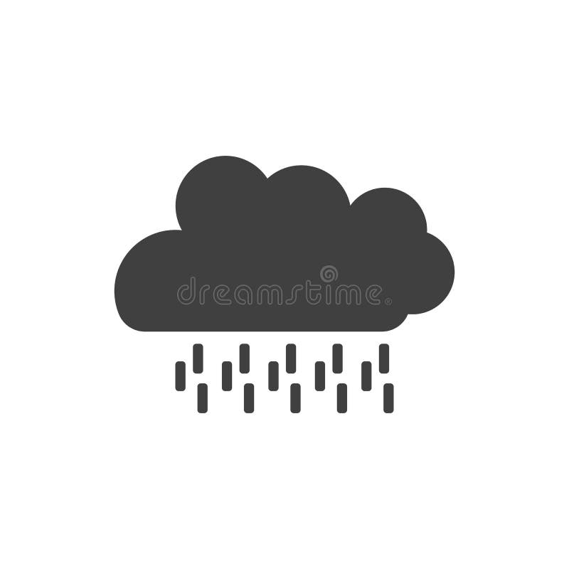 Rain cloud vector stock vector. Illustration of meteorology - 201259529
