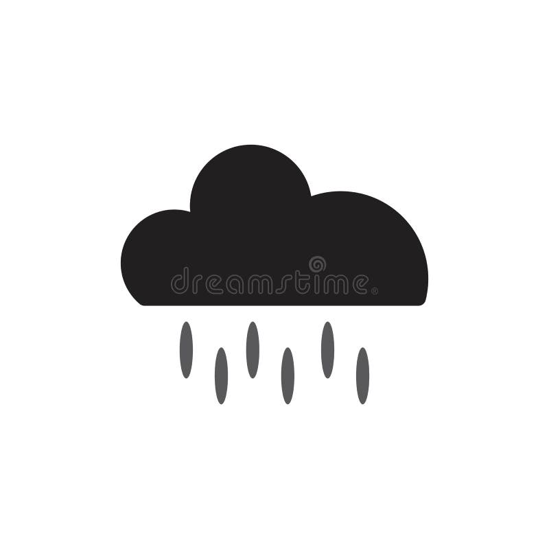 Rain cloud vector stock vector. Illustration of season - 201259608