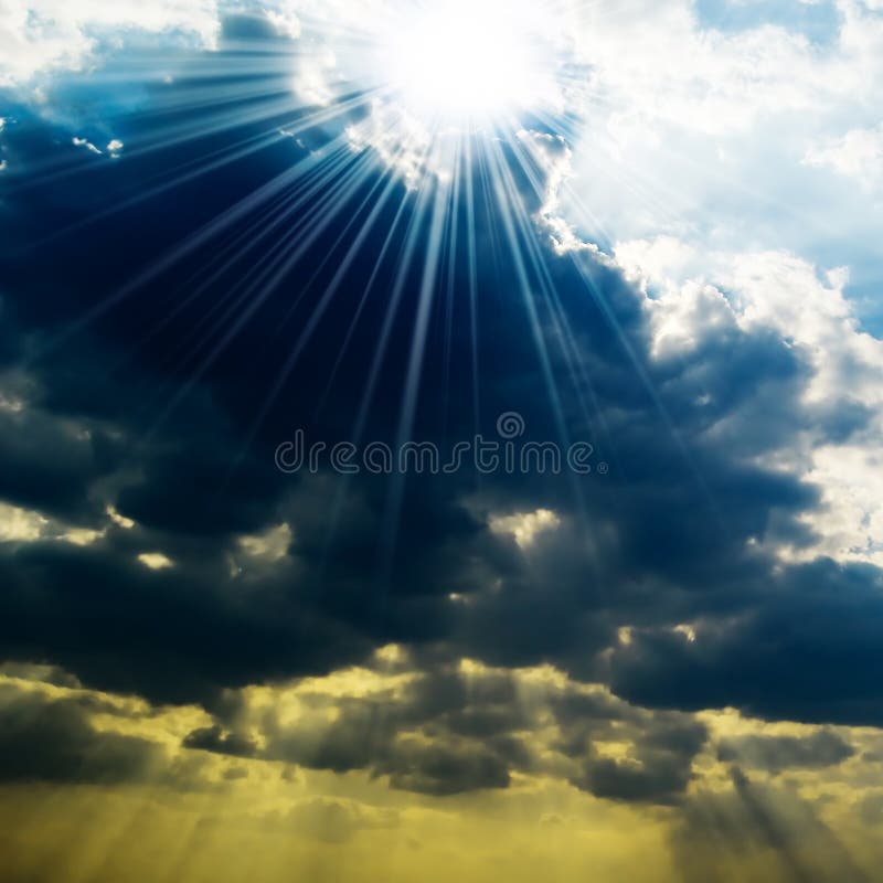 Rain clouds stock image. Image of azure, autumn, front - 10756755