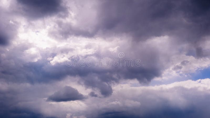 Rain Clouds Move in the Sky, Timelapse Stock Footage - Video of flying ...