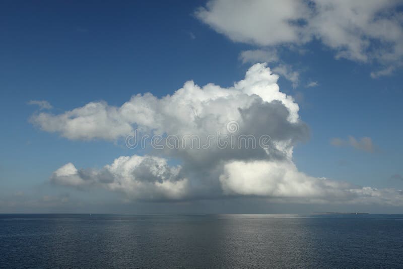 Rain clouds over the sea stock image. Image of storm - 90524031