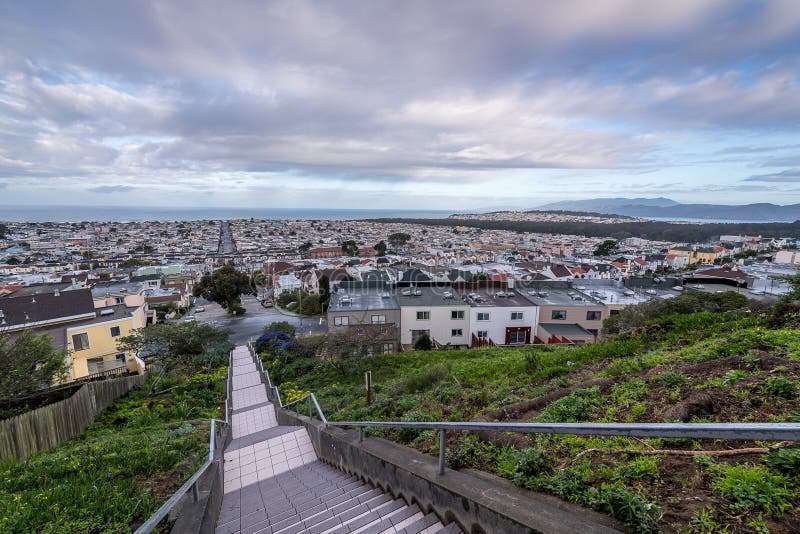 First Light Over Ocean Beach Stock Image - Image of dusk, bridge: 122971551