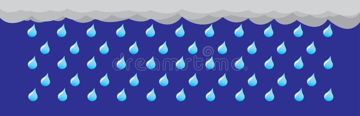 Raindrops Page Border Stock Illustrations – 22 Raindrops Page Border ...