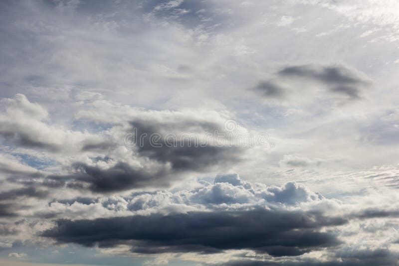 Beautiful Sky with Rain Clouds. Stock Image - Image of hailstorm ...