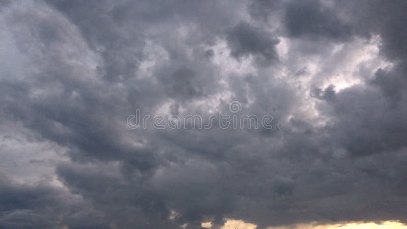 Timelapse of Dark Brooding Clouds Filling the Sky Stock Footage - Video ...
