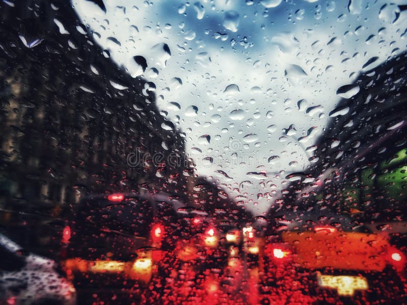 Rain stock image. Image of barcelona, water, rain, drops - 108651461