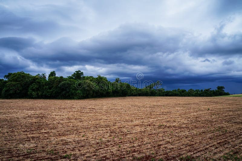 Rain Coming In The Fields 2 Stock Photography - Image: 36927202