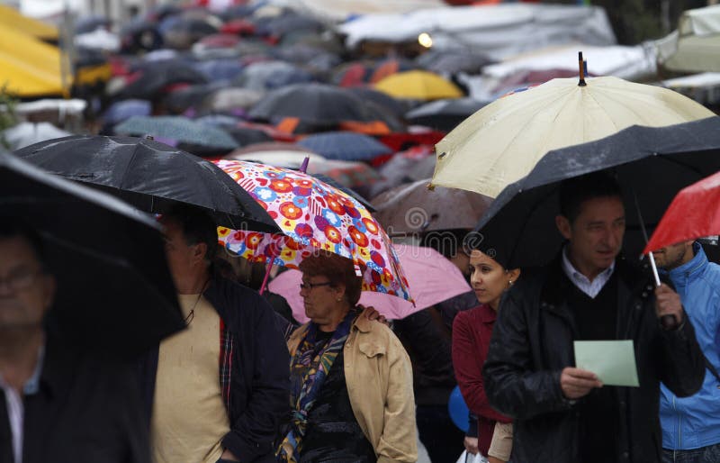 Rain 012 editorial photography. Image of people, umbrella - 49182247