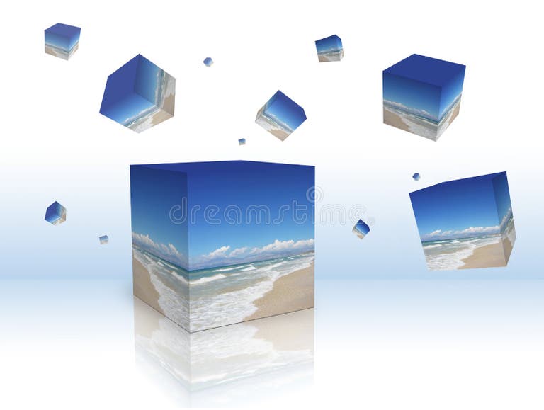 Abstract Cube Rain Stock Illustrations – 424 Abstract Cube Rain Stock ...
