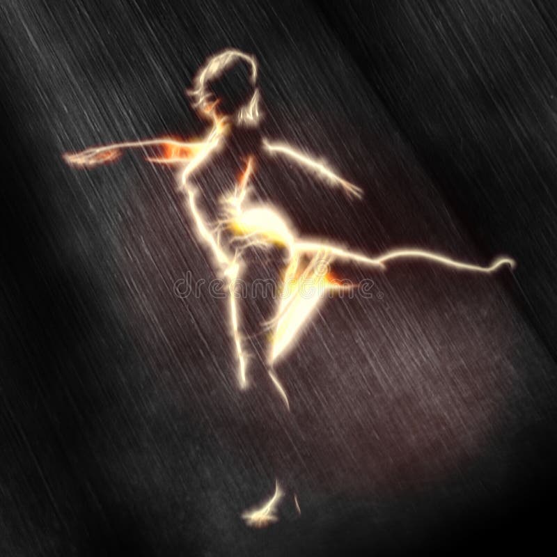 Rain Dancer stock illustration. Illustration of dancer - 52837925