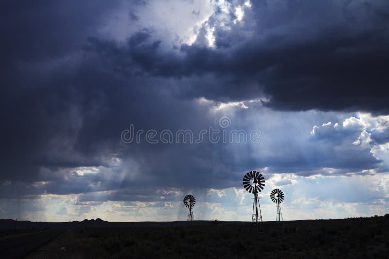 Rain in the desert stock image. Image of cloudscape, stormy - 3018209