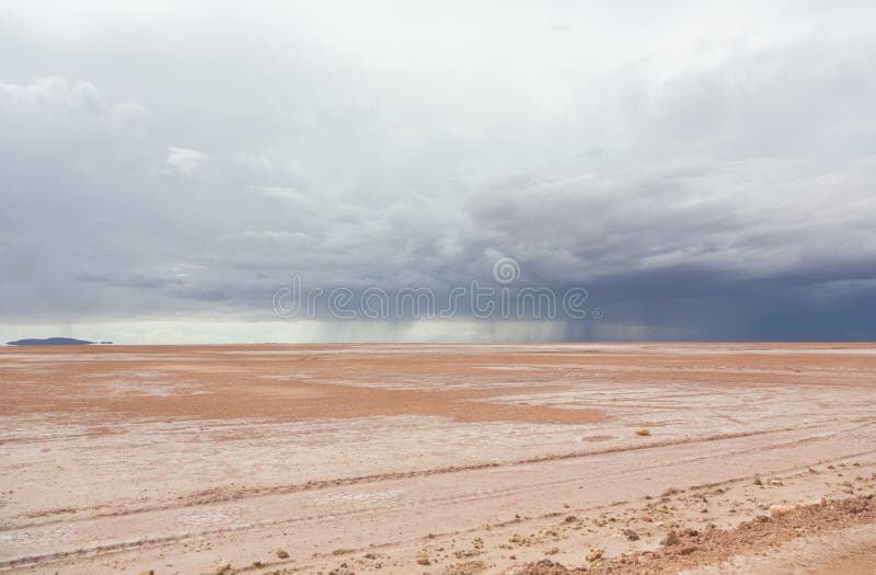 Rain in the desert stock image. Image of landscape, measure - 63415425