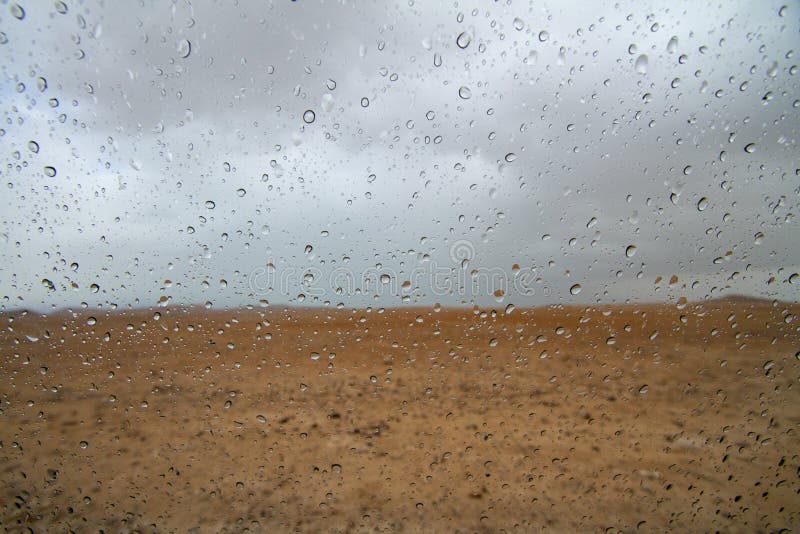 Rain in the Desert stock photo. Image of open, thunder - 209422