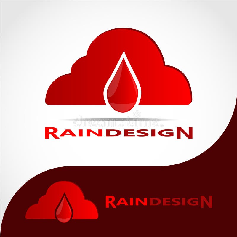 Rain design logo 2 stock illustration. Illustration of corporate ...