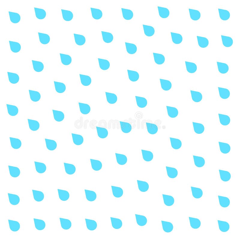 Rain Doodle Flat on White Background. Stock Vector - Illustration of ...