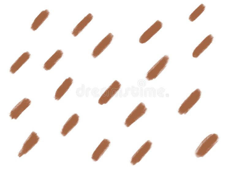 Rain Dots Boho Shape and Line Abstract Organic Hand Drawn Illustration ...