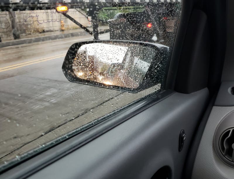 Rain while driving home stock photo. Image of driving - 161176646
