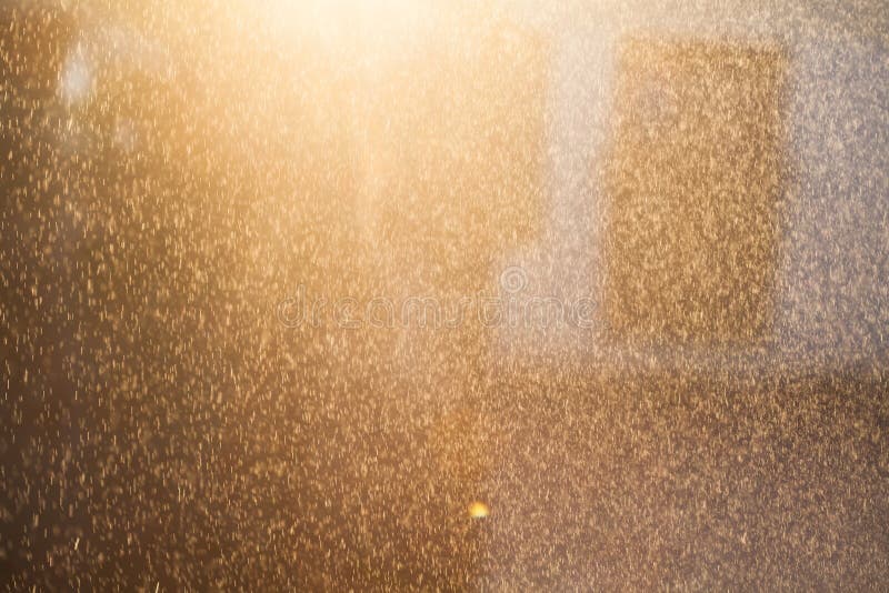 Rain Drizzling at the Time of Sunset Stock Photo - Image of drizzling ...