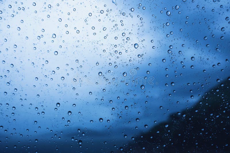 Rain Drop on the Auto Glass Stock Image - Image of color, pane: 187897401
