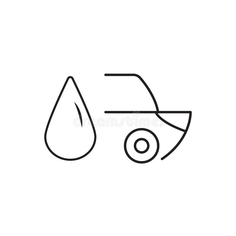 Rain Drop and Car Icon Vector Design Illustration Stock Vector ...