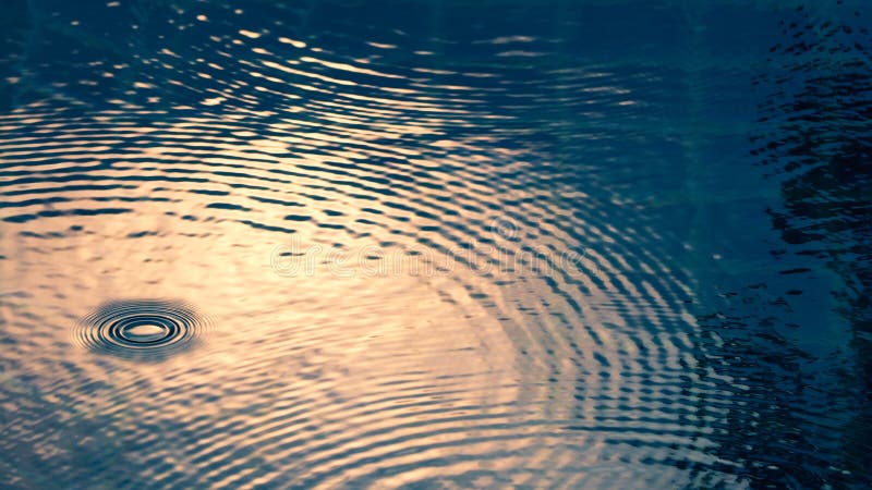 Rain Drop Falling on Swiming Pool. Stock Photo - Image of splashing ...