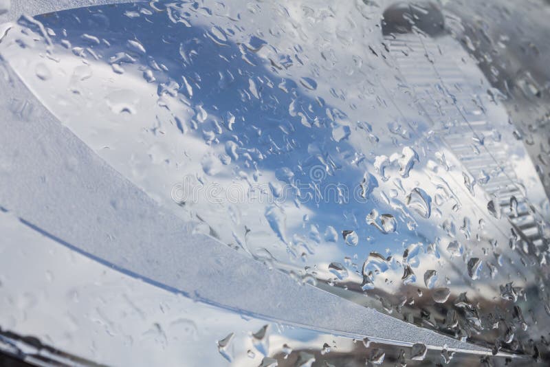 Rain drop on glass stock photo. Image of closeup, light - 56256336