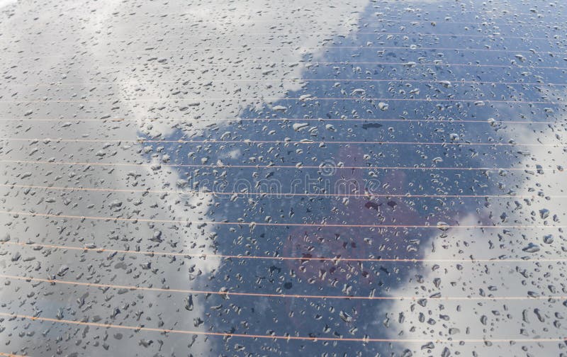 Rain drop on glass stock photo. Image of glass, foreground - 56256352