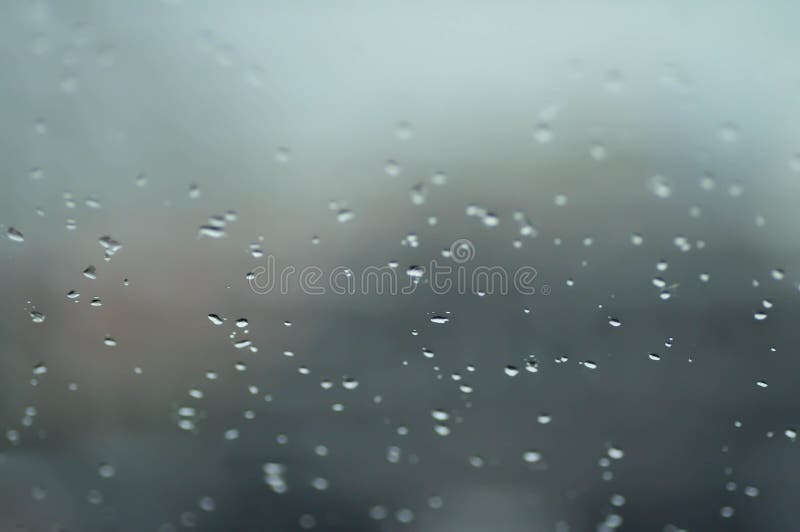 Rain Drop on the Glass, Rain Drop on Windshield or Rain Drop on the Car ...