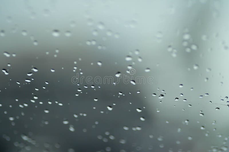 Rain Drop on the Glass, Rain Drop on Windshield or Rain Drop on the Car ...