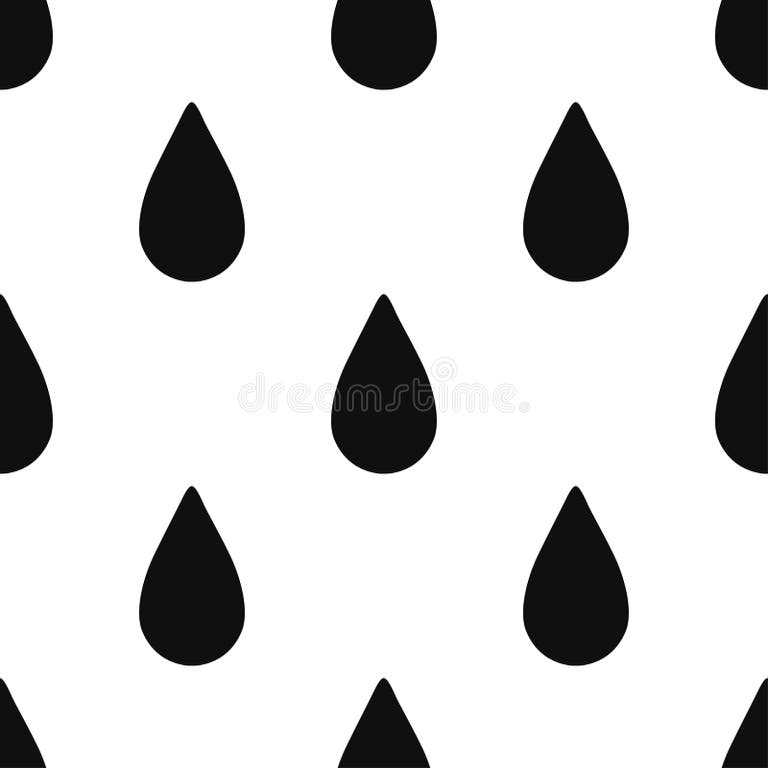 Rain Drop Pattern. Drops Background in Vector Stock Vector ...