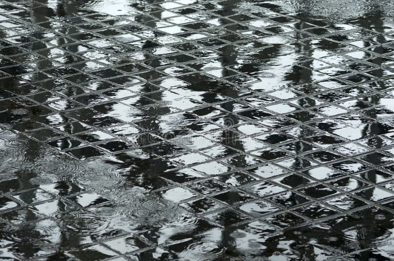 Rain drop on pavement stock photo. Image of rain, pattern - 87647156