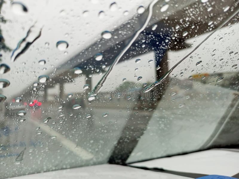 Rain Drop Photos from Inside the Car Stock Photo - Image of inside ...